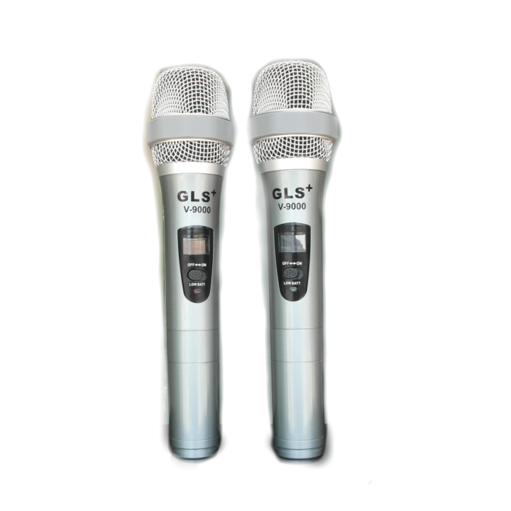 GLS Wireless Professional Microphone (V-9000) (2in1) - Gaayan Enterprise